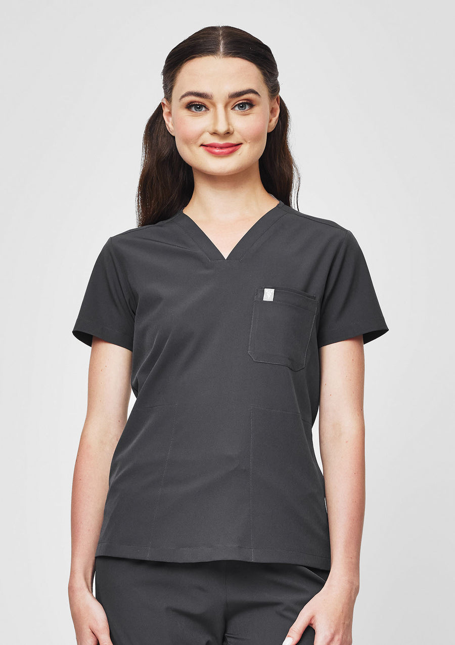 4-Pocket MoveTech® Scrub Top - Women / Graphite